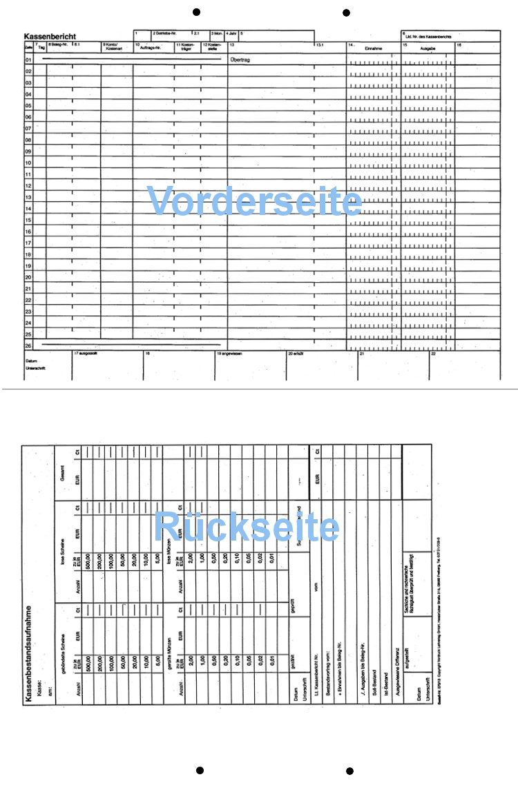 Finanzrechnung | Vordruck Leitverlag - Formularportal