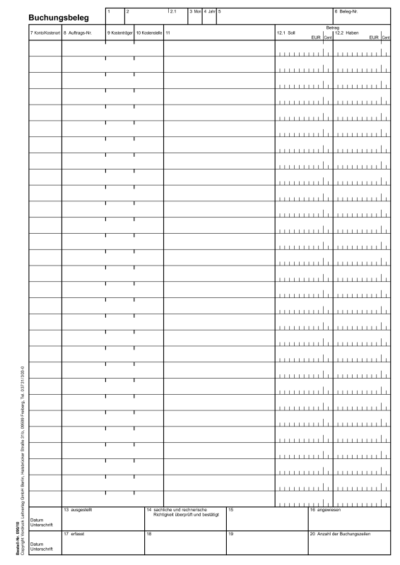 Finanzrechnung | Vordruck Leitverlag - Formularportal