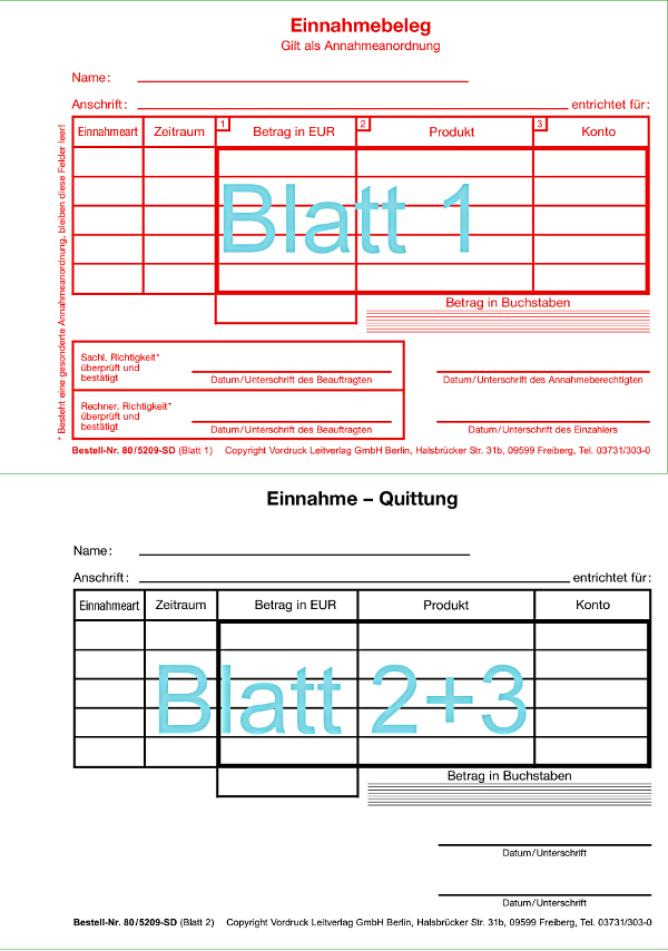 Finanzrechnung | Vordruck Leitverlag - Formularportal